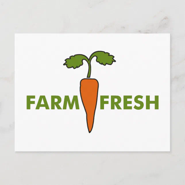 Farm Fresh Postcard | Zazzle