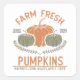 Farm Fresh Pumpkins | Hand Picked Square Sticker | Zazzle