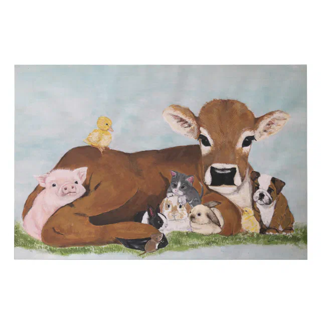 Farm Friends Canvas | Zazzle