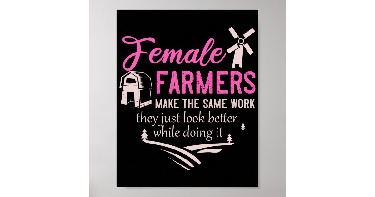 Farm Girl Animals Female Farmer Rancher Daughter Poster | Zazzle