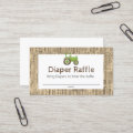 Farm Green Tractor Diaper Raffle Card | Zazzle
