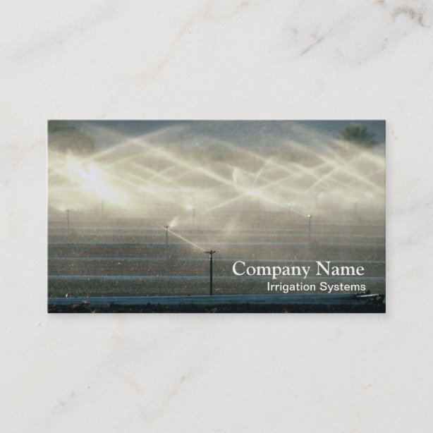 Irrigation Business Cards - Business Card Printing | Zazzle