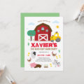 Farm party invitation, farm birthday invitation | Zazzle