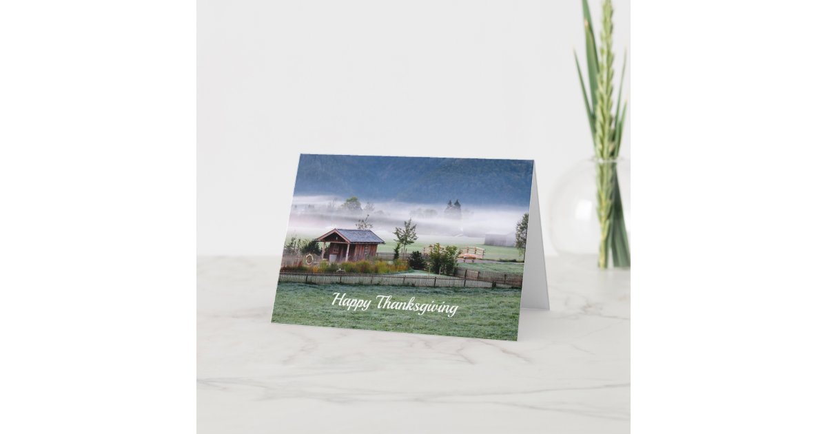 Farm Scene 2 Holiday Card | Zazzle