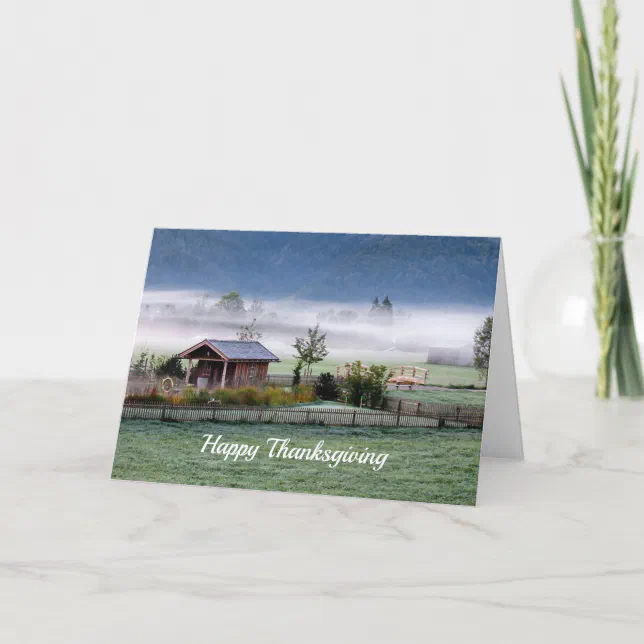Farm Scene 2 Holiday Card | Zazzle