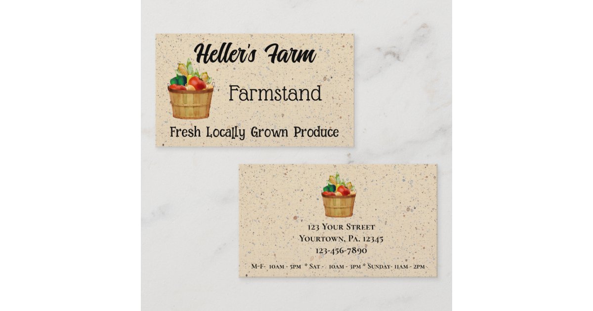 Farm Stand Business Card | Zazzle