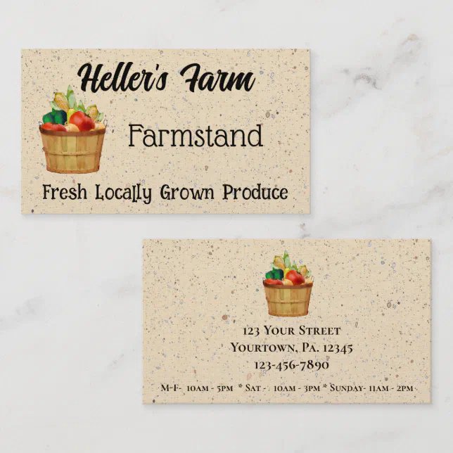 Farm Stand Business Card | Zazzle