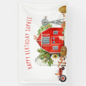 Farm Theme Birthday Party Welcome Banner | Zazzle