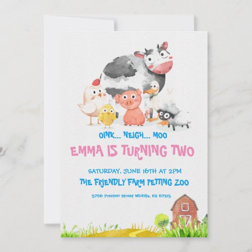 Farm Theme Party Invitations | Zazzle