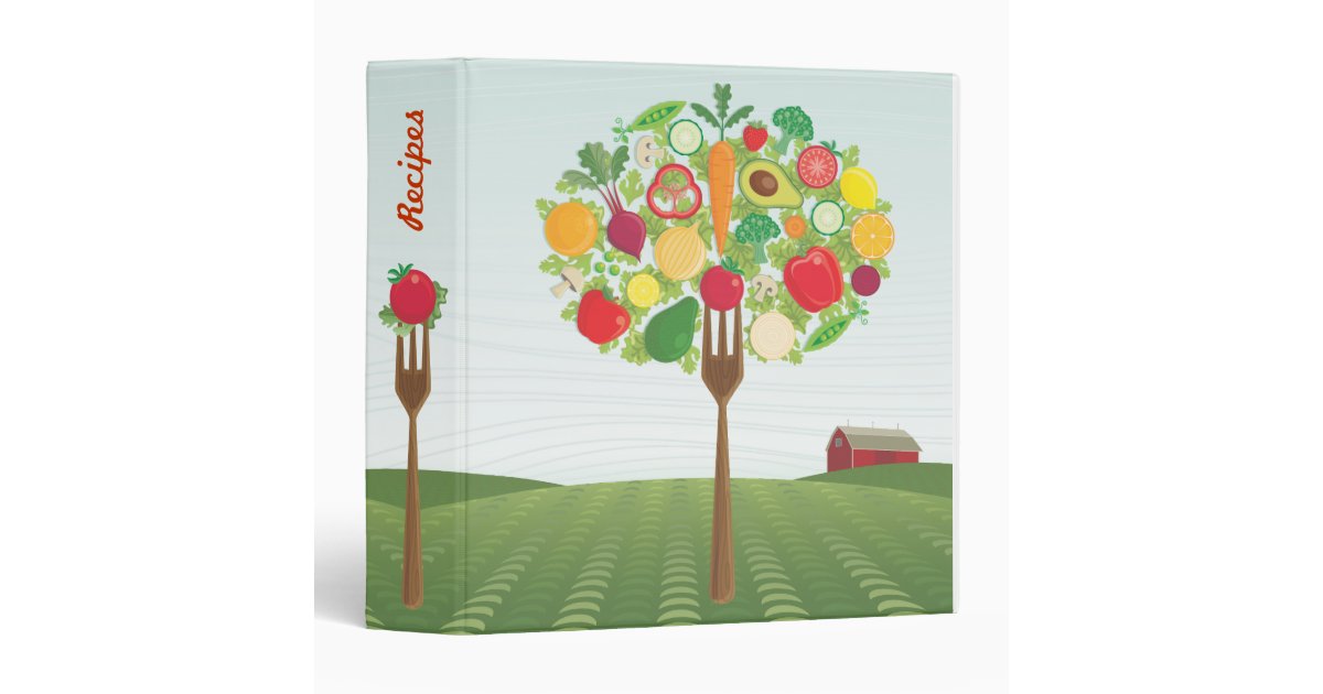 Farm to Fork Recipe Binder | Zazzle