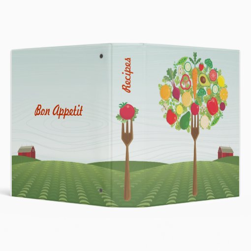 Farm to Fork Recipe Binder | Zazzle