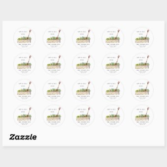Farm to table Organic produce Classic Round Sticker | Zazzle