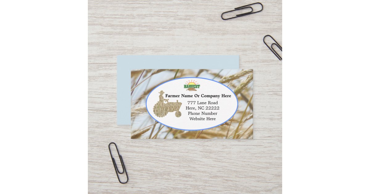 Farm & Tractor Business Cards | Zazzle