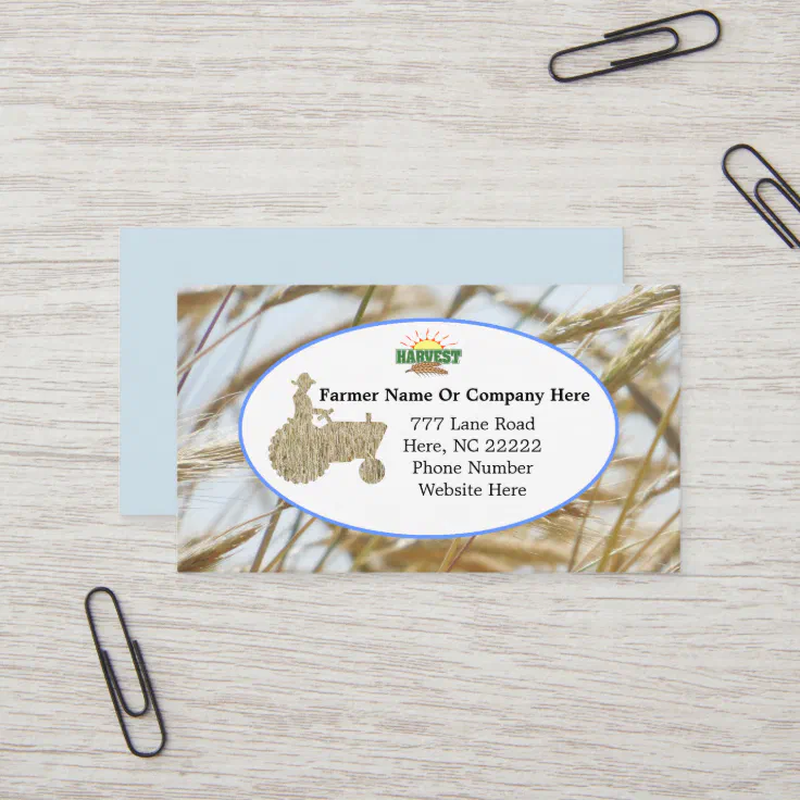 Farm & Tractor Business Cards | Zazzle