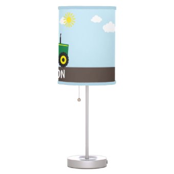 Farm Tractor Personalized Table Lamp | Zazzle