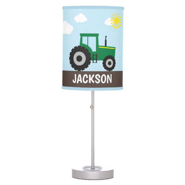 Farm Tractor Personalized Table Lamp | Zazzle