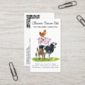 Farm Veterinarian Large Animal Veterinary QR Code Business Card | Zazzle