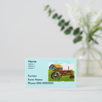 Farmer business card | Zazzle