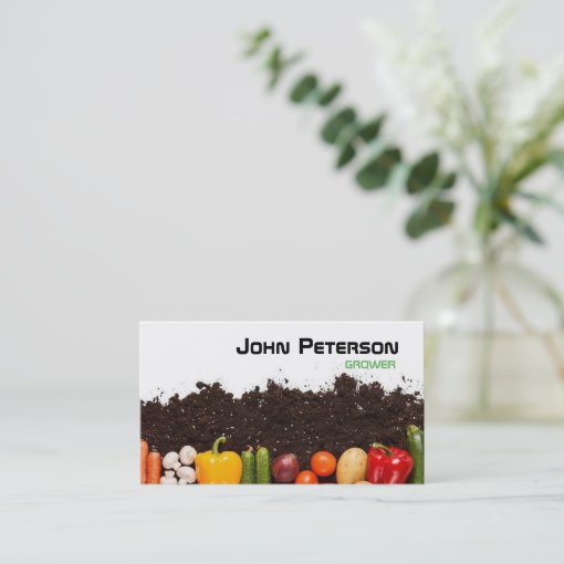 Farmer Grower Farming Agriculture Village Business Card | Zazzle