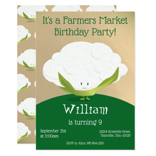 Farmers Market Birthday Invitation | Zazzle.com