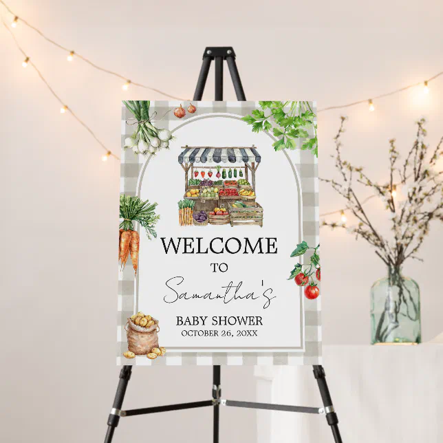 Farmers Market Locally Grown Welcome Sign | Zazzle