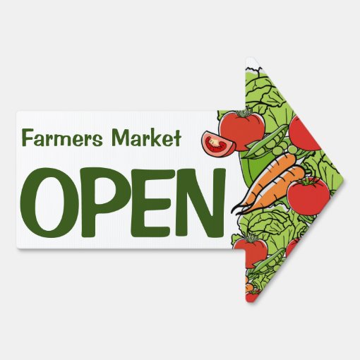 Farmers Market | Produce Vegetable Farm Sign | Zazzle