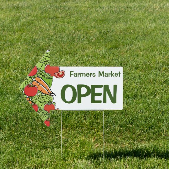 Farmers Market | Produce Vegetable Farm Sign | Zazzle.com