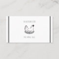 Farmhouse Backyard Chicken Eggs QR Code Business Card | Zazzle
