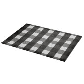 FARMHOUSE BLACK AND WHITE GINGHAM CHECK CUTTING BOARD | Zazzle