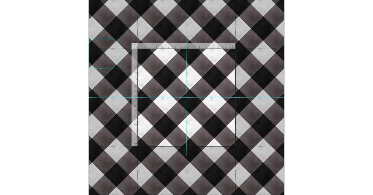 Farmhouse Buffalo Plaid Check Patterned Linen Fabric | Zazzle