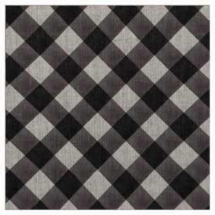 Rustic Red and White Buffalo Check Pattern Fabric | Zazzle.com