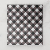 Farmhouse Buffalo Plaid Check Wedding Table Number Place Card | Zazzle