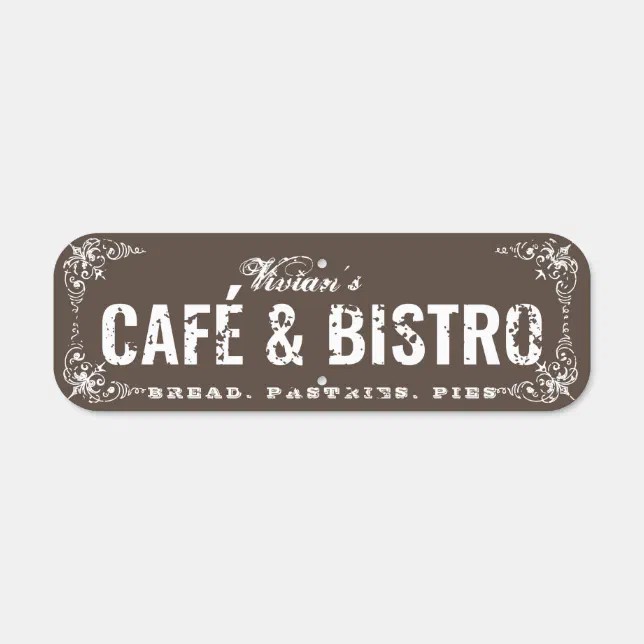 Farmhouse Cafe Vintage French Kitchen Family Metal Sign | Zazzle