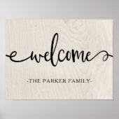 Farmhouse Chic | Welcome Poster | Zazzle
