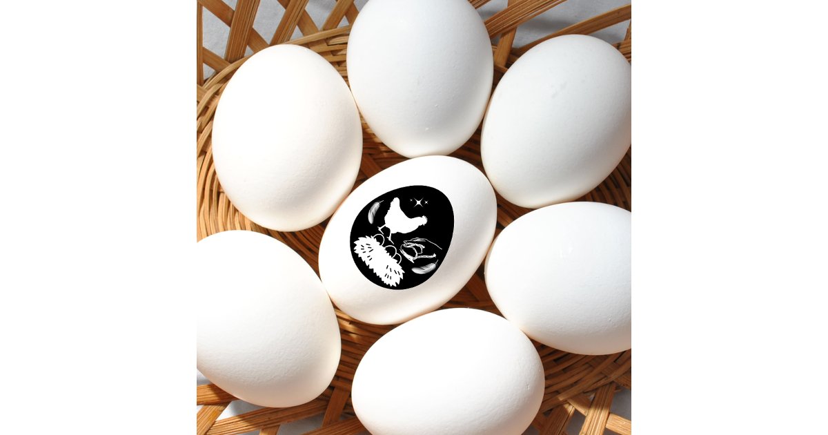 Farmhouse Egg Carton Chicken Farm Fresh Organ Eggs Rubber Stamp | Zazzle