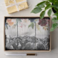 Farmhouse Floral Rhode Island Red Chickens Tissue Paper | Zazzle