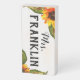 Farmhouse Floral Teacher's Name Wood Desk Sign | Zazzle