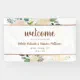 Farmhouse Fresh Rustic Country Floral Welcome Banner | Zazzle