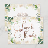 Farmhouse Fresh Rustic Country Love and Thanks Thank You Card | Zazzle