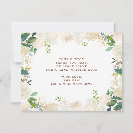 Farmhouse Fresh Rustic Country Love and Thanks Thank You Card | Zazzle