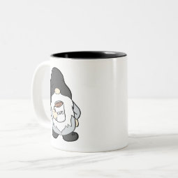 Farmhouse Gnome with Lumpy Coffee Mug | Zazzle