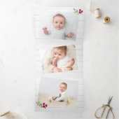 Farmhouse Photo Card Shiplap & Magnolia Wreath | Zazzle