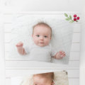 Farmhouse Photo Card Shiplap & Magnolia Wreath | Zazzle