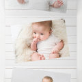 Farmhouse Photo Card Shiplap & Magnolia Wreath | Zazzle