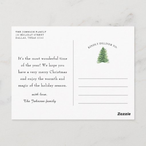 Farmhouse Rustic Church Christmas Scene Postcard | Zazzle
