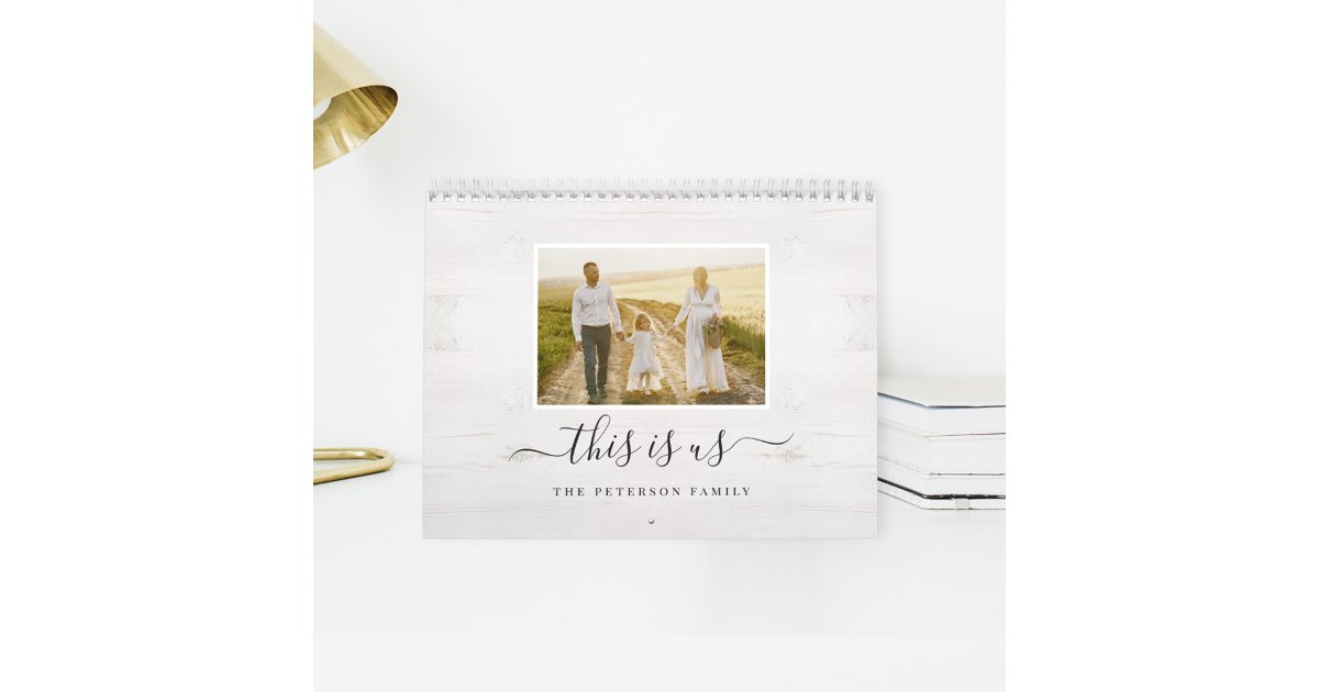 Farmhouse Style Custom Photo Calendar | Zazzle