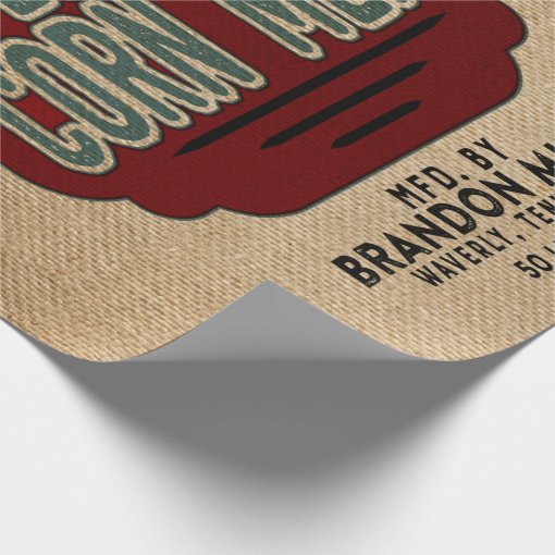 Farmhouse Style Grain Sack Wrapping Paper | Zazzle