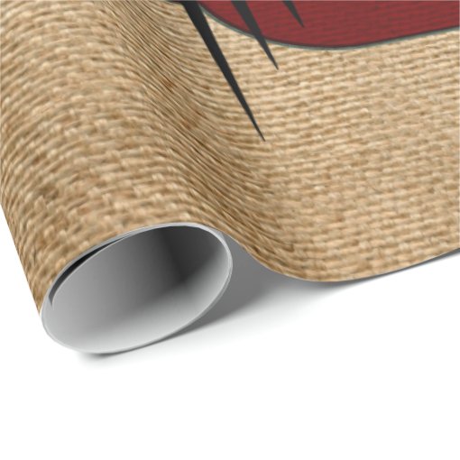 Farmhouse Style Grain Sack Wrapping Paper | Zazzle