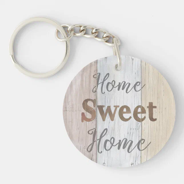Farmhouse VI | Home Sweet Home Keychain | Zazzle