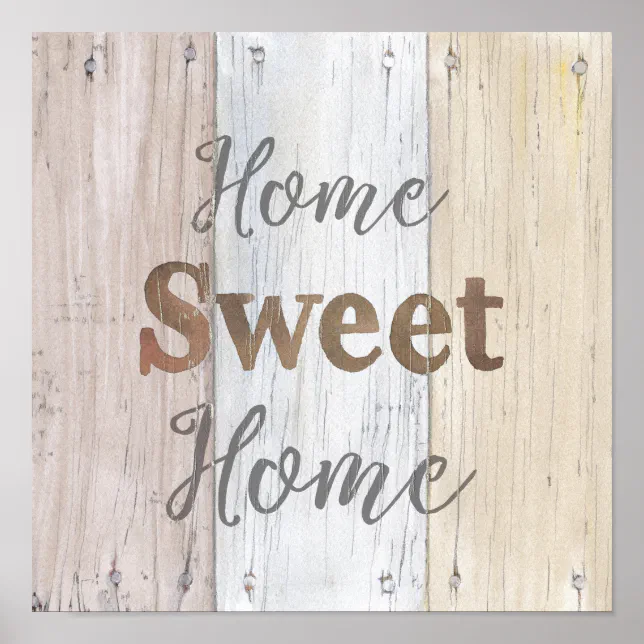 Farmhouse VI | Home Sweet Home Poster | Zazzle